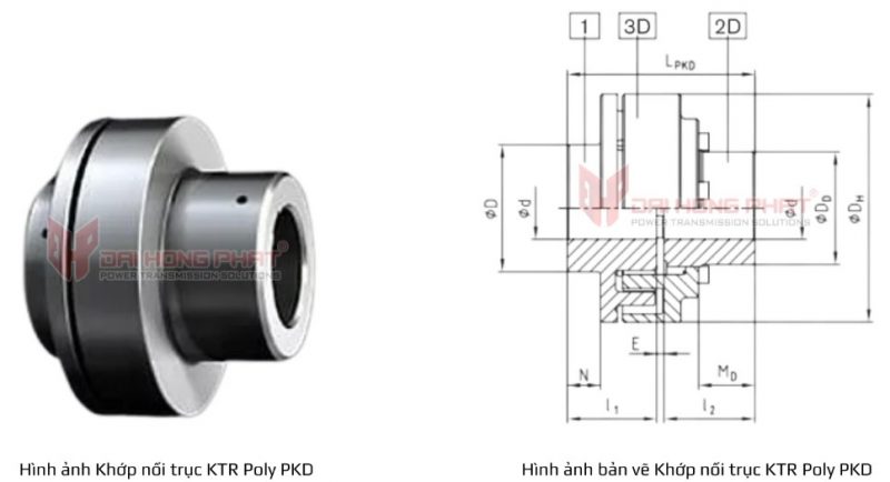 KHỚP NỐI TRỤC KTR POLY PKD - Đại Hồng Phát