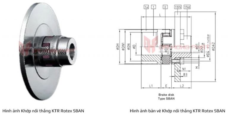KHỚP NỐI TRỤC KTR ROTEX SBAN - KHỚP NỐI TRỤC THẮNG